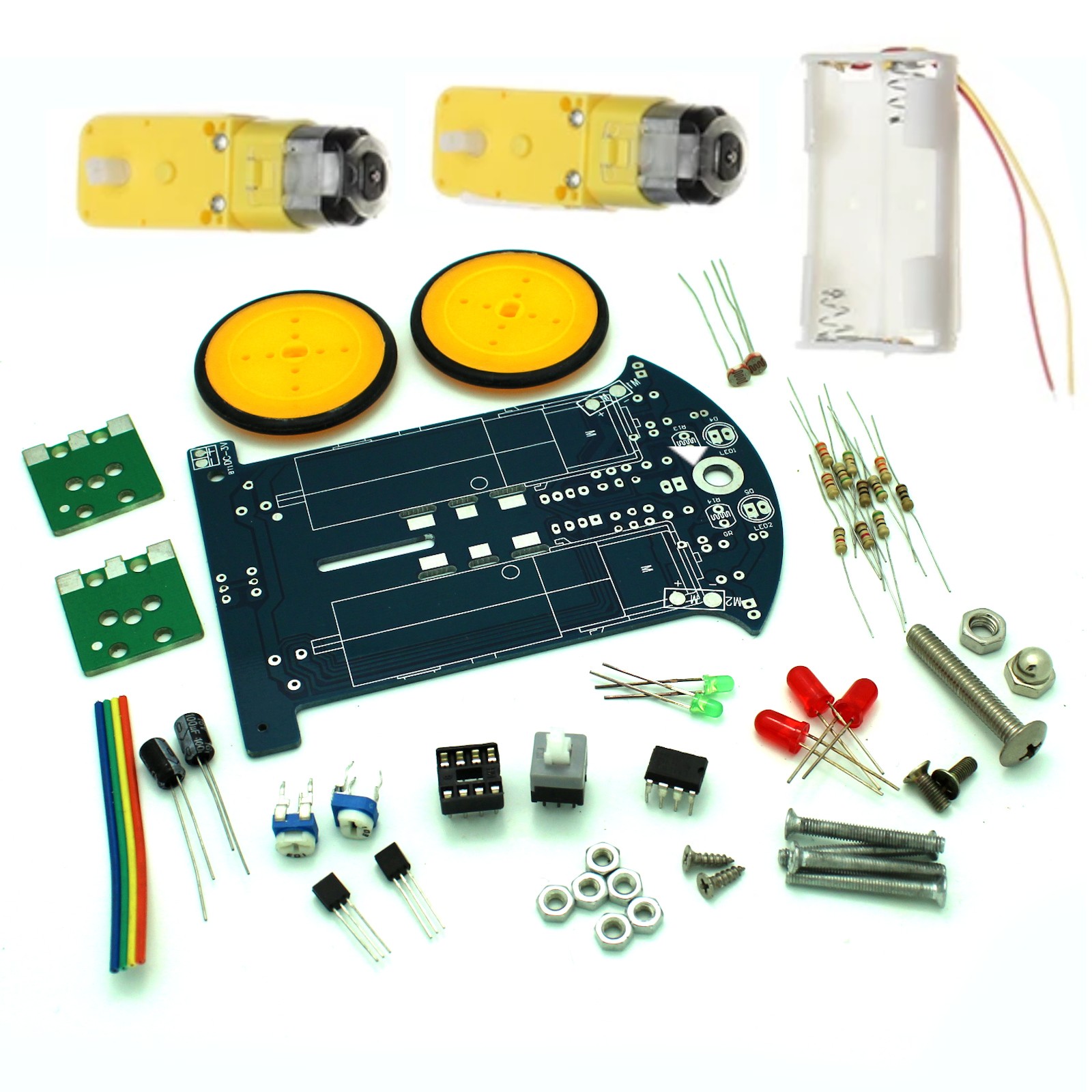 $10.99 - Line Following Robotic Car Soldering Kit - Tinkersphere