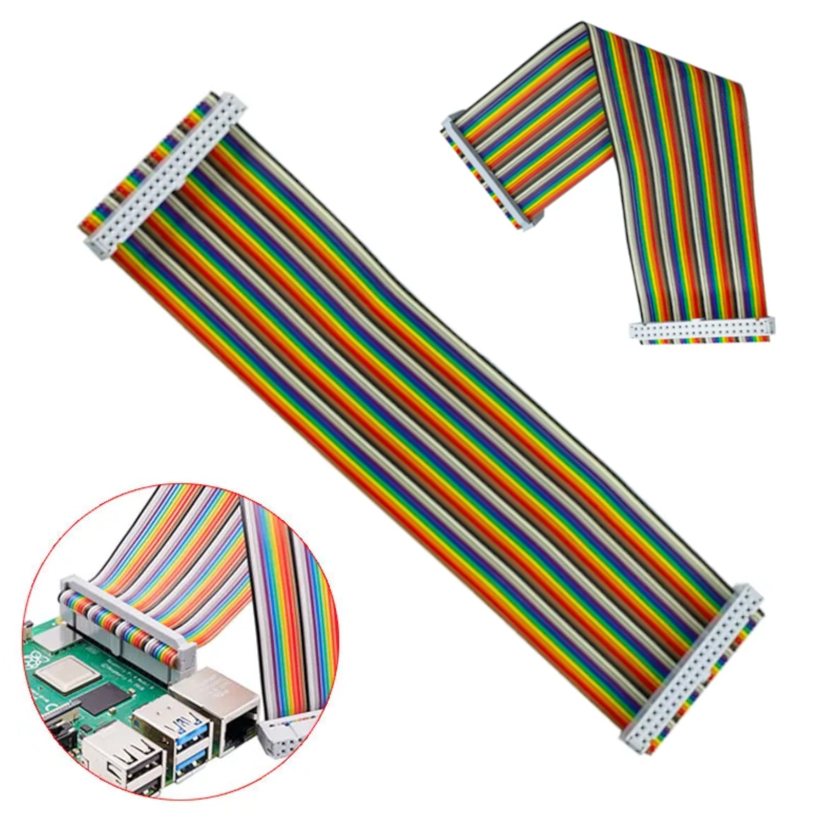 $2.99 - Raspberry Pi 40 Pin GPIO Ribbon Cable - Tinkersphere