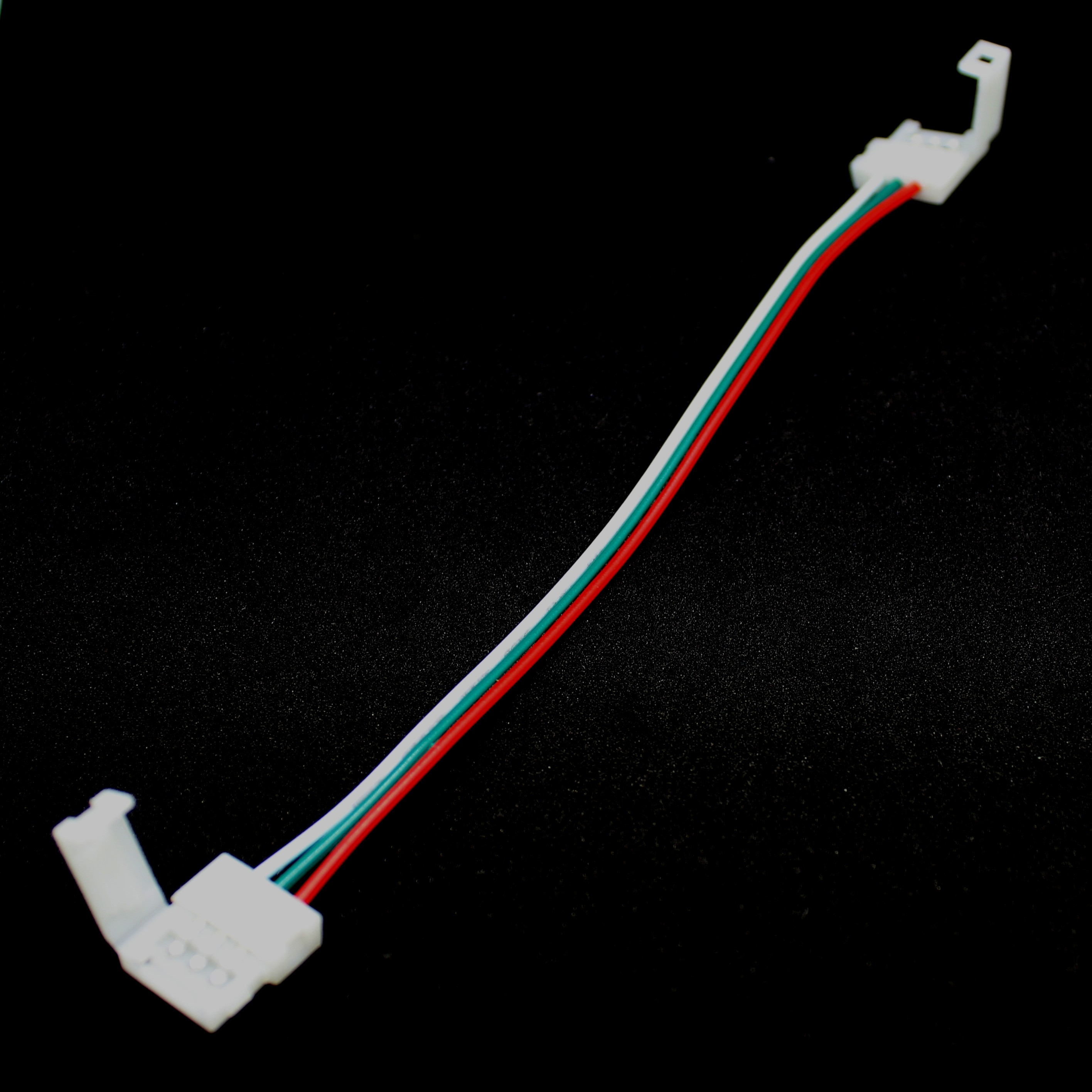 $3.99 - 3 Pin RGB LED Strip Interconnector Cable Coupler with Wire 6.6 ...
