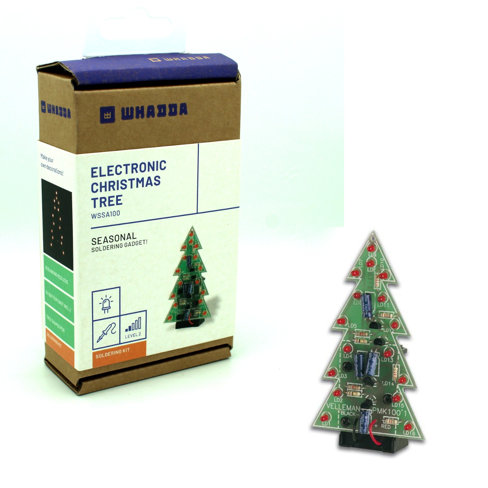 $7.99 - Electronic Christmas Tree Soldering Kit - Tinkersphere