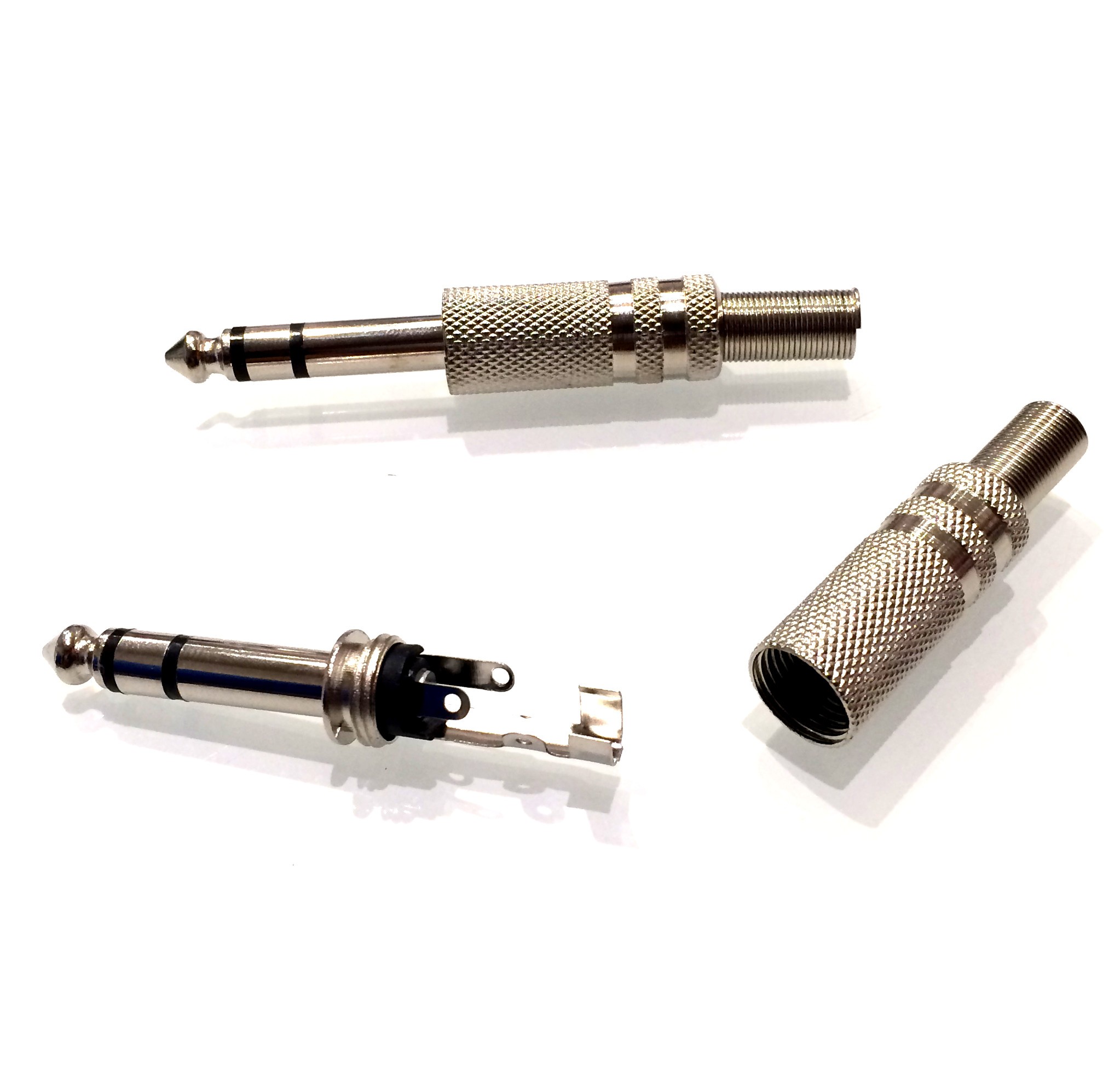 $1.99 - 1/4" (6.35mm) Stereo Audio Plug - Tinkersphere