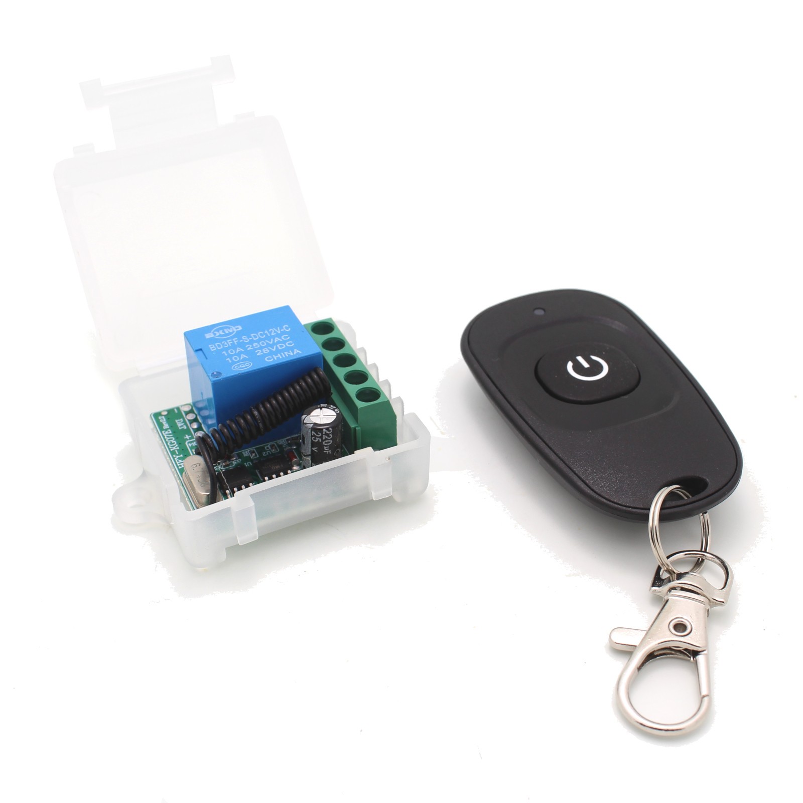 $6.99 - Remote Control 1 Channel 12V DC Relay Switch - Transmitter and ...