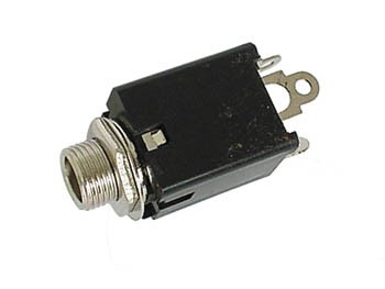 $2.90 - 1/4" (6.35mm) Stereo Panel Mount Audio Jack with Insert Switch ...