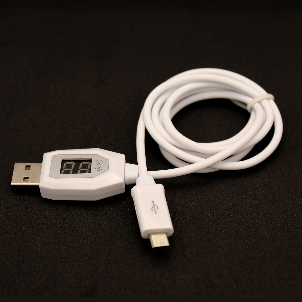 $6.99 - Micro USB Cable with Voltage and Current Display - Tinkersphere