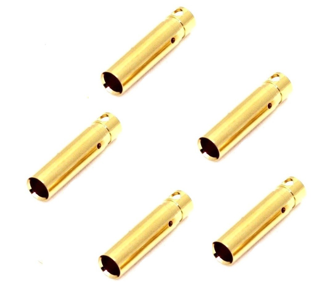 $3.49 - 2mm Bullet Connector Female 5 pack - Tinkersphere