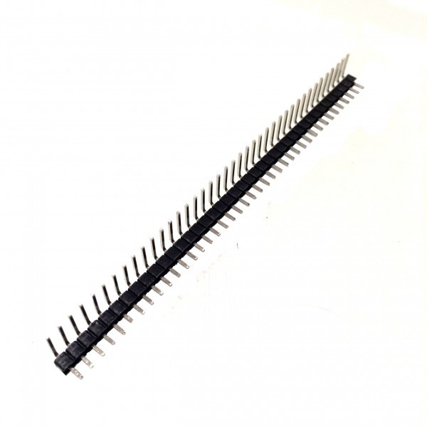 149 Right Angle Male Header Pins Row Of 40 Tinkersphere