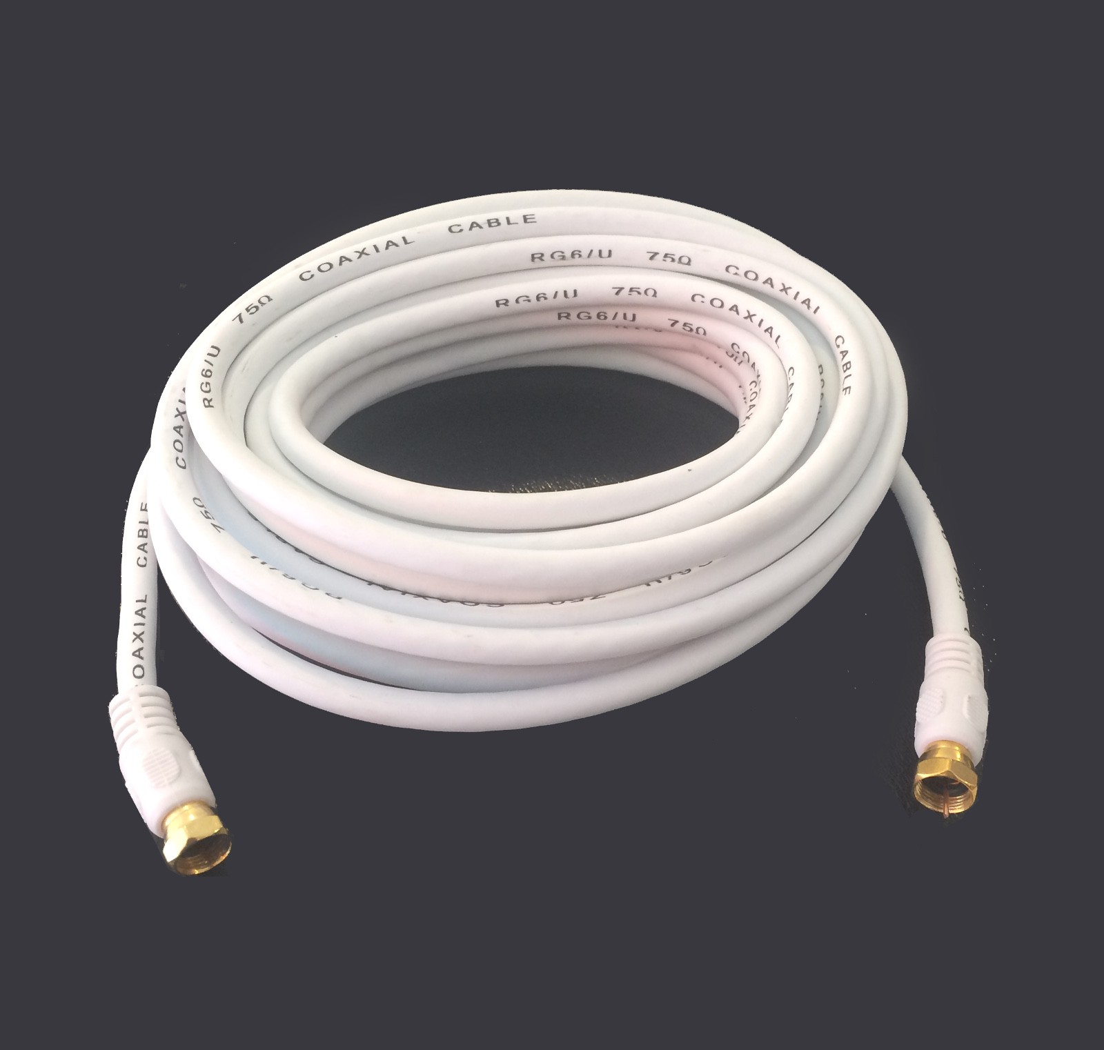 $14.99 - Gold Plated Coax Cable 25ft - Tinkersphere
