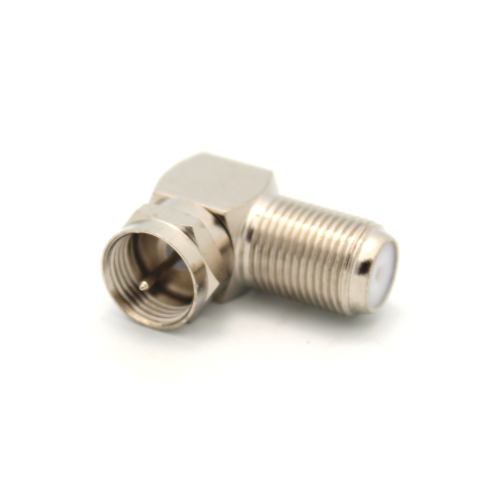 $3.75 - RG6 Coax Right Angle Adapter F Type Male to Female - Tinkersphere