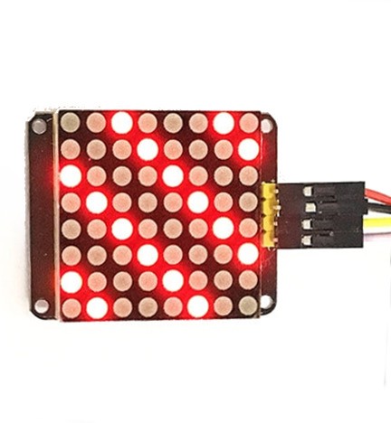 $9.99 - I2C LED Dot Matrix Display, Red, 8 x 8 - Tinkersphere