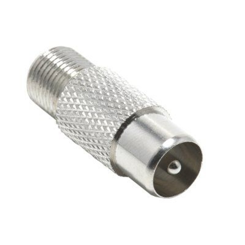 $2.99 - F Type Coax Female to PAL Male Connector - Tinkersphere