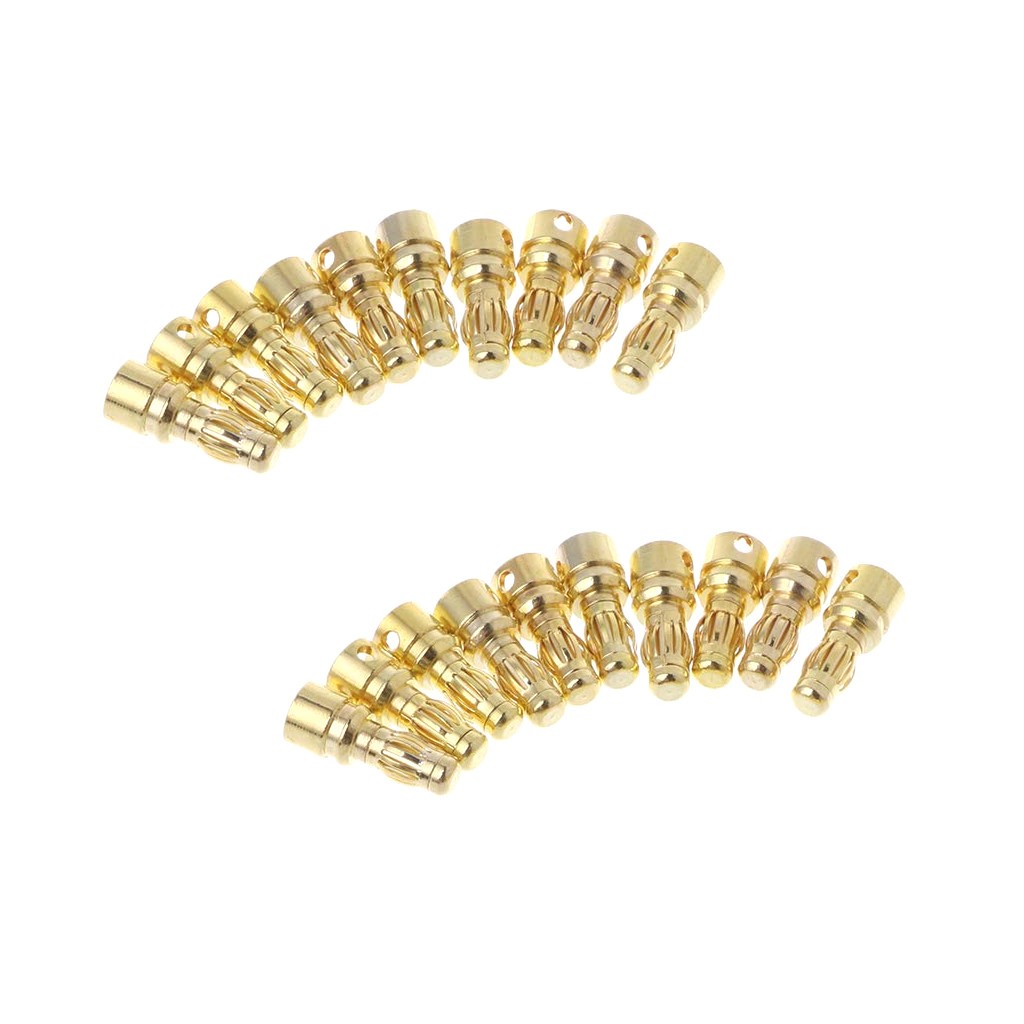 $6.99 - 3.5mm Male Bullet Connector (20 pack) - Tinkersphere