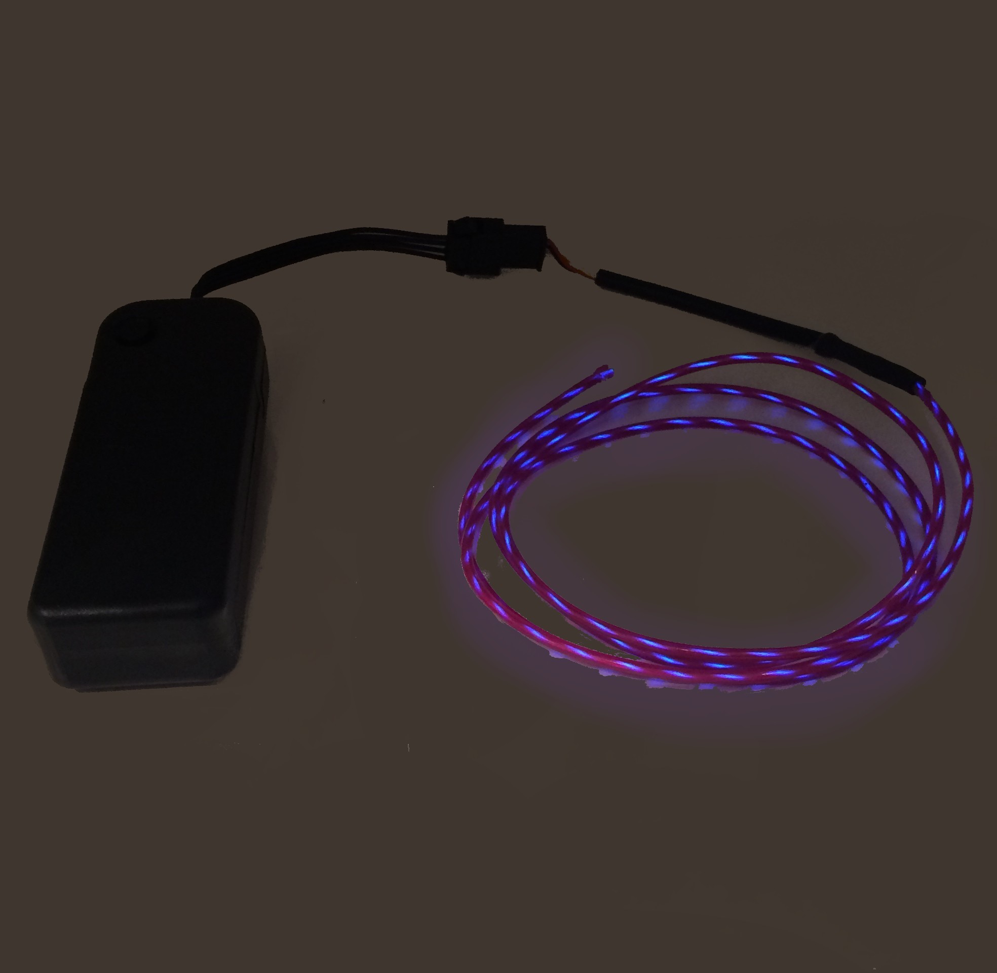 $11.99 - Flowing Effect EL Wire with Inverter - Purple - Tinkersphere